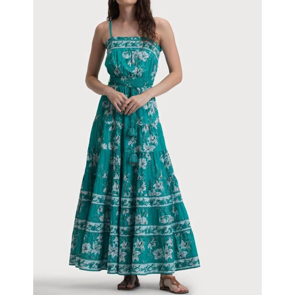 New Celina Moon Celina Moon Holly Maxi Dress In Green - Gem
